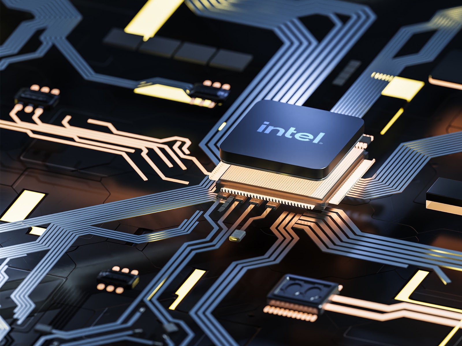 Intel 3d Desktop Wallpaper Intel Core I5 13600Kf Free 3D Model By