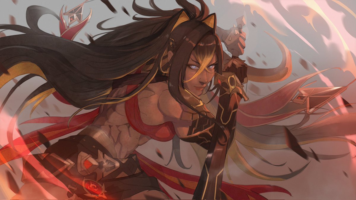 Ant on Twitter: "Character Feature: Dehya #2! Image 1 by @krys_decker ($7): https://krysdecker ...