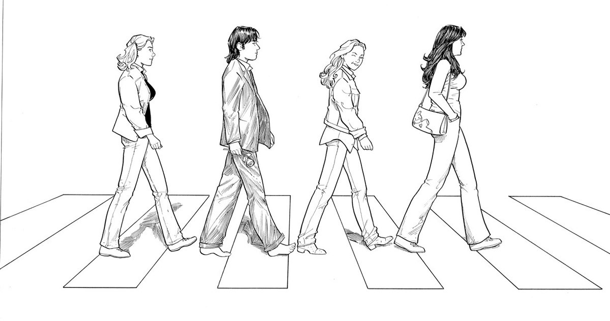 Beatles Abbey Road Outline