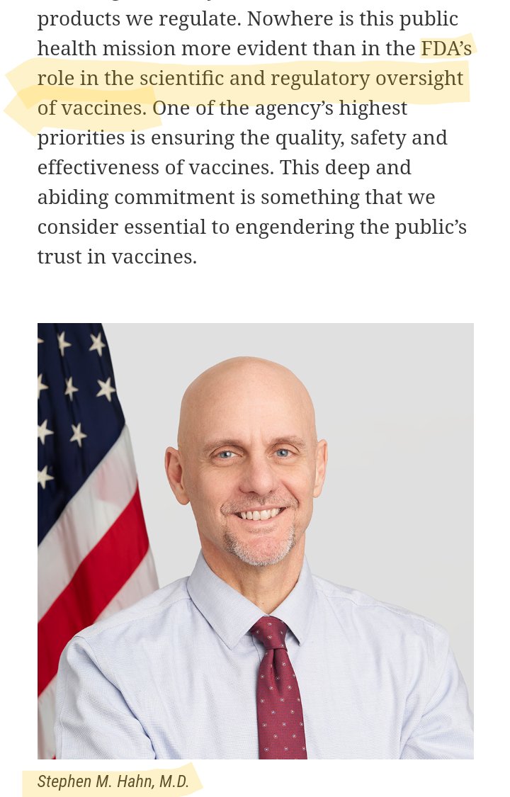 The caring nature of the US "FDA": Good to know they really cared! 👇 ...