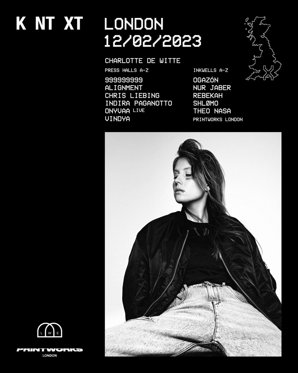 Charlotte de Witte on Twitter: ".@KNTXTmusic is taking over @Printworks_LDN in February with a ...