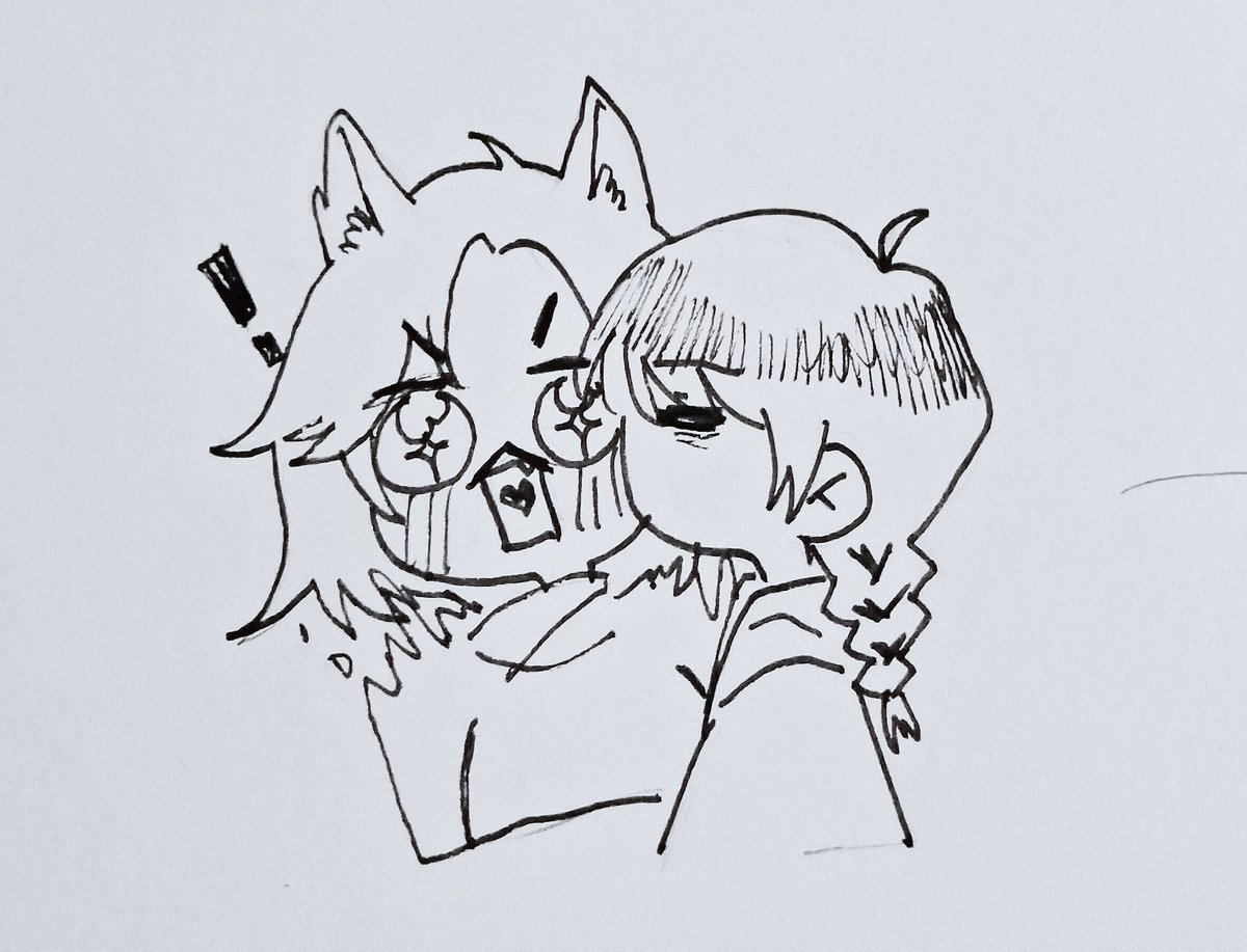 「Doodles along side a stray catto #wenclairfanart #wednesday」Royz ∆ ...