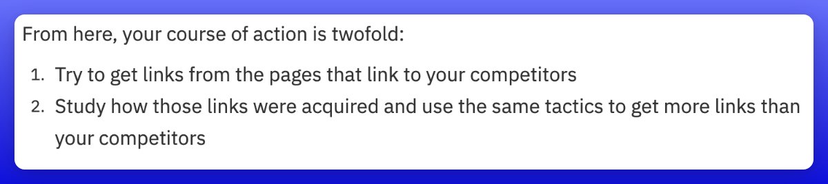 Our 4 favorite link building strategies 🔮 1. Pursuing competitors ...