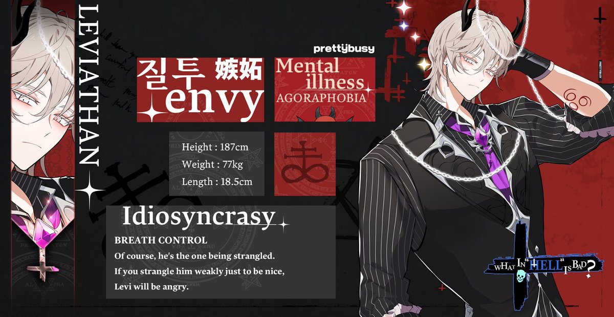 Ikémen fangirl on Twitter: " What in Hell is bad? - BDSM Otome Game 😈 Leviathan (Envy) Mental ...