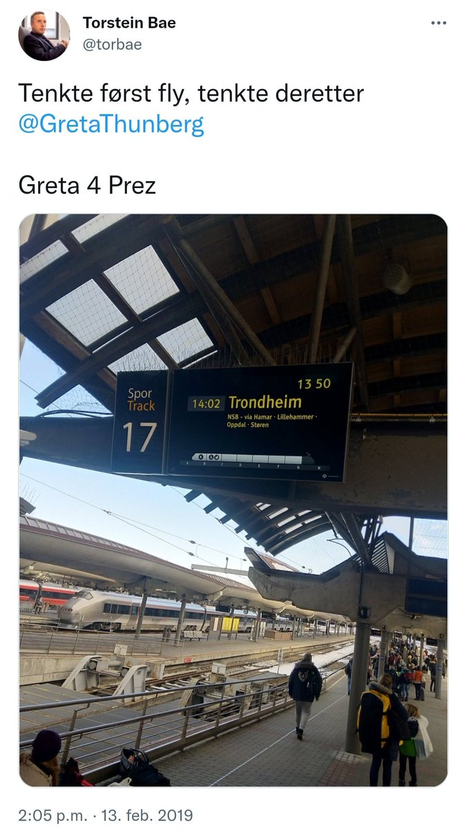 Torstein Bae on Twitter: "Ikke for å skryte men av mine tweets fikk 5 stjerner av Greta"
