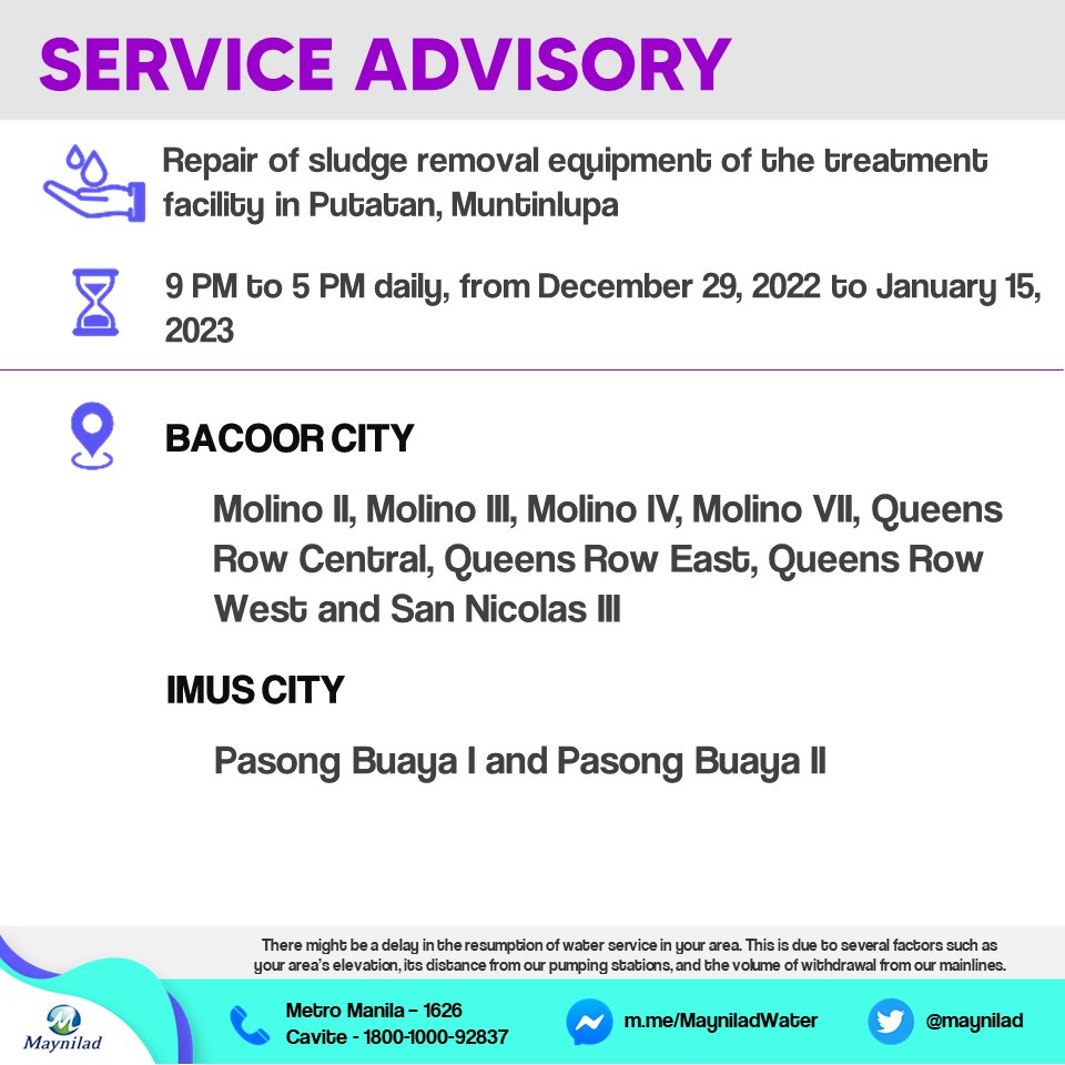 Maynilad Water Services, Inc. on Twitter: "Nakikipag-ugnayan din ang Maynilad sa mga local ...