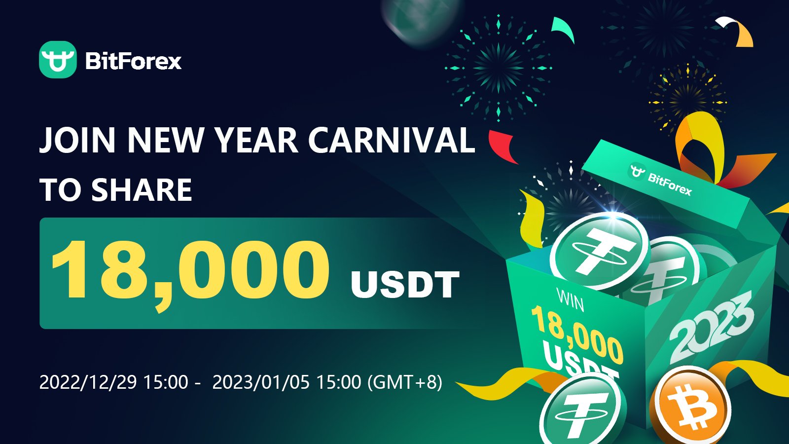 BitForex on Twitter: "🎉We're pleased to announce the New Year Exclusive event - Deposit & trade ...