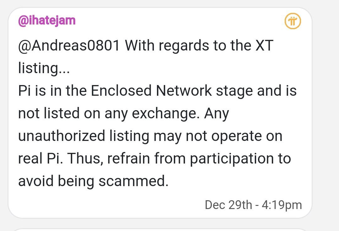 Pi Obsession on Twitter: "A Core Team member already have spoken on XT Listing! RETWEET ️ ...