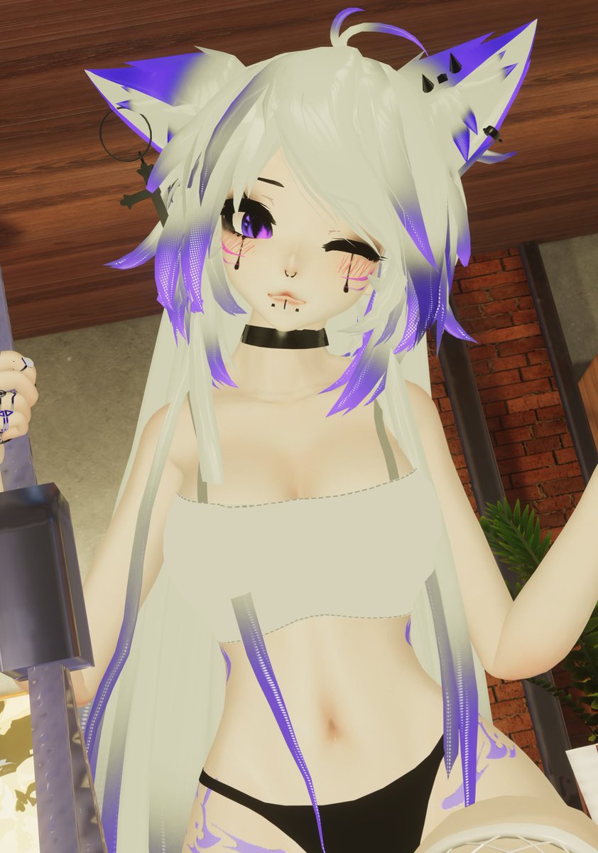 Waifu Tower on Twitter: "RT @NyaNekoyaki: Swing swing neko go swingggg~ ;3💜"