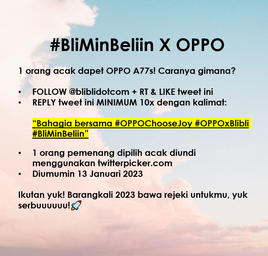 Blibli on Twitter: "ntar malem pengumuman! 🤔"