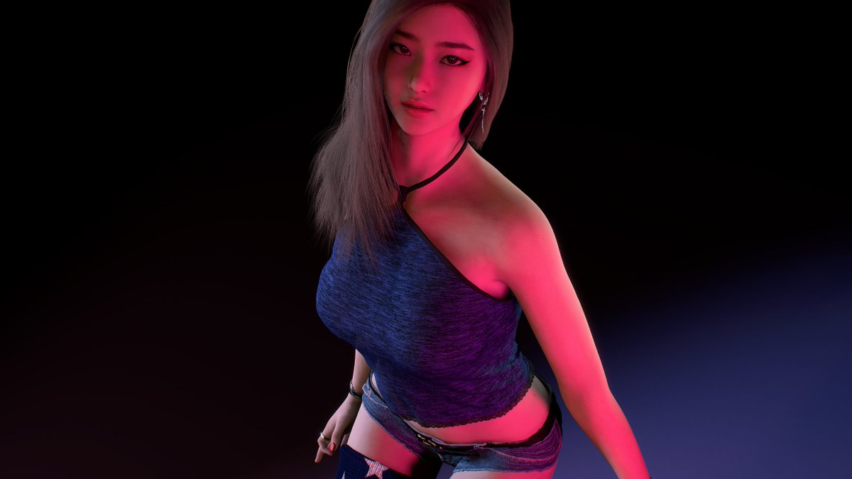 MonsterShinkai on Twitter: "Using red lights with new model. #virtamate #vam #3D #3DCG"