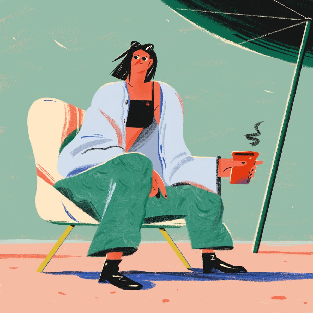 Behance on Twitter: "Colorful character designs by Abby Chen — see more illustration projects by ...