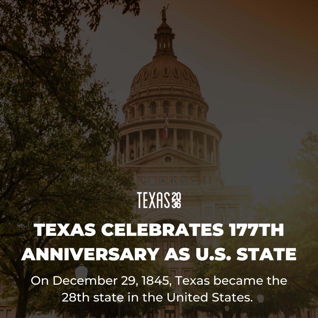 Texas Becomes 28th State In The Us