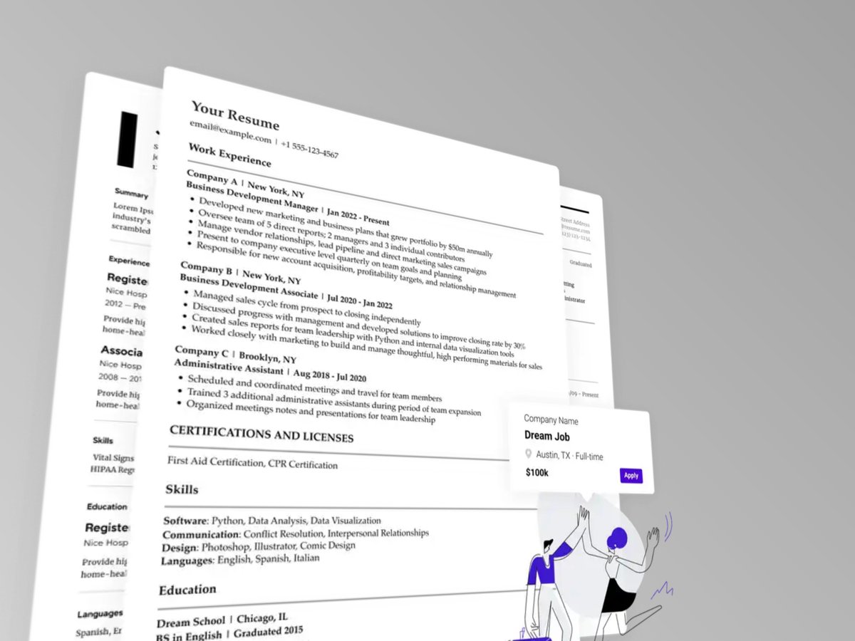 Create an impressive resume to land your dream job in 2023 with these ...