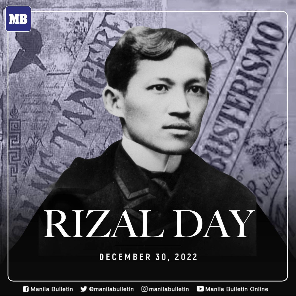 Today, Dec. 30, 2022, we commemorate the Rizal Day. May we always ...
