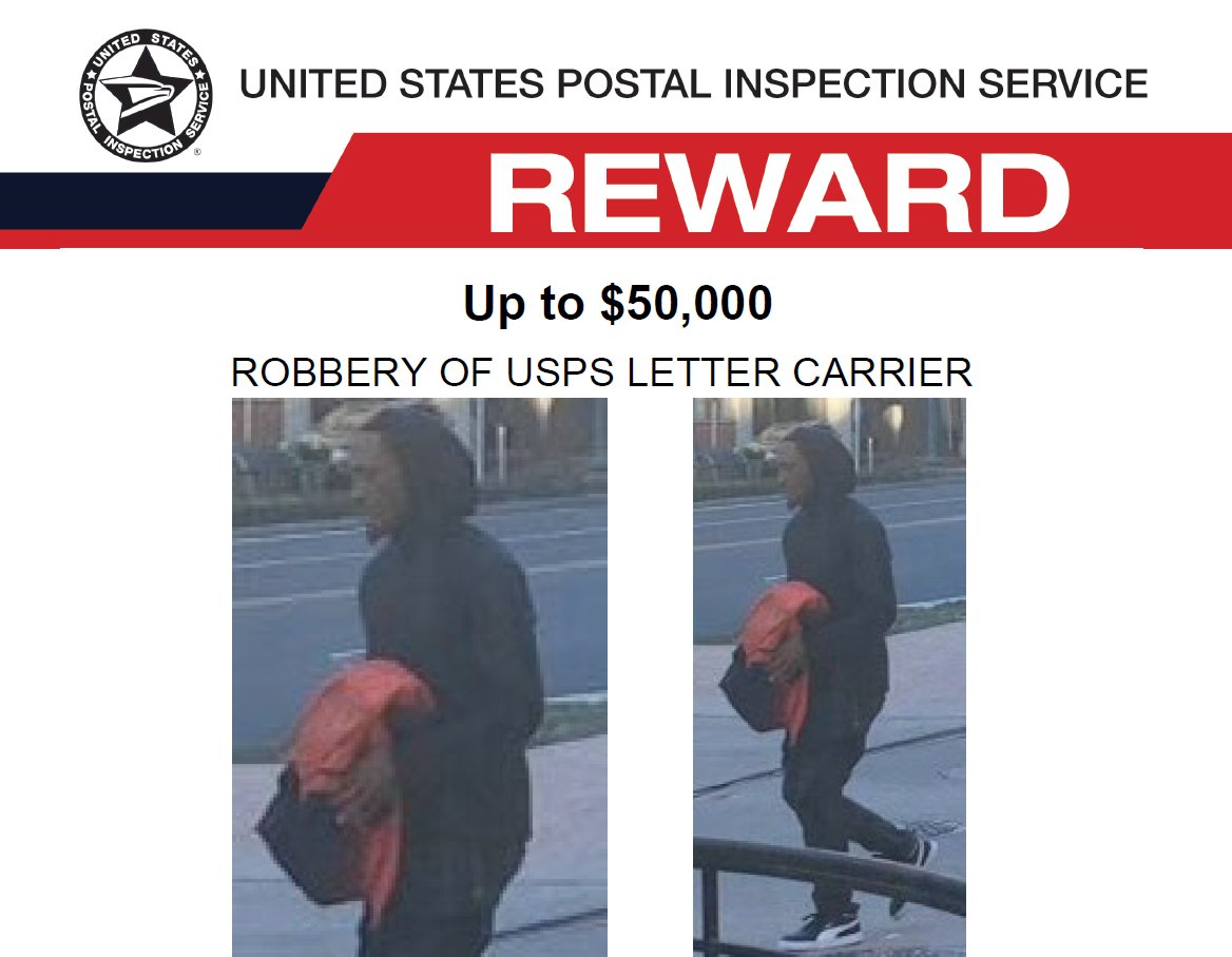 Uspis Dc On Twitter The Uspis Is Offering A Reward Of Up To 50k For