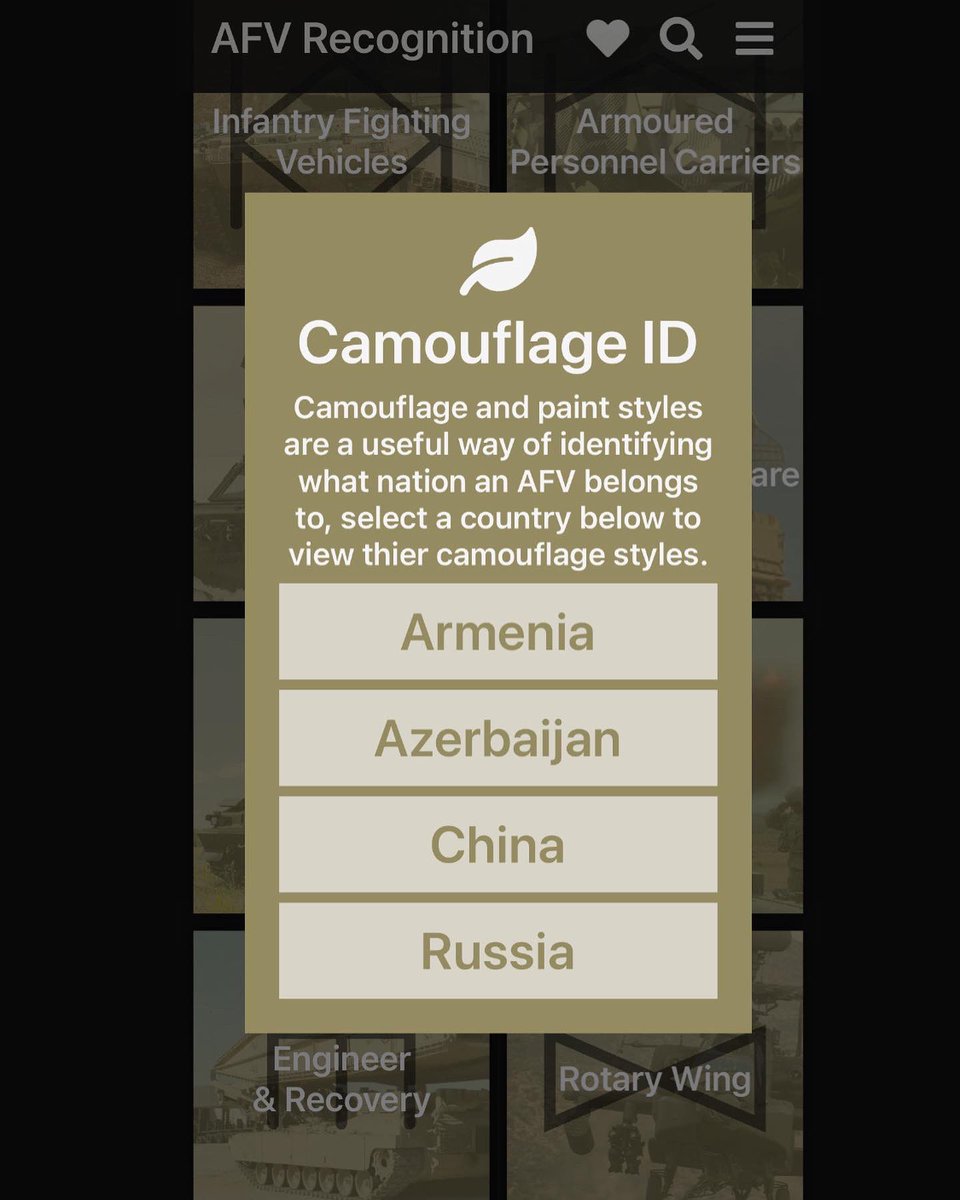 AFV Recognition on Twitter: "App update for android is now live, new features are displayed upon ...