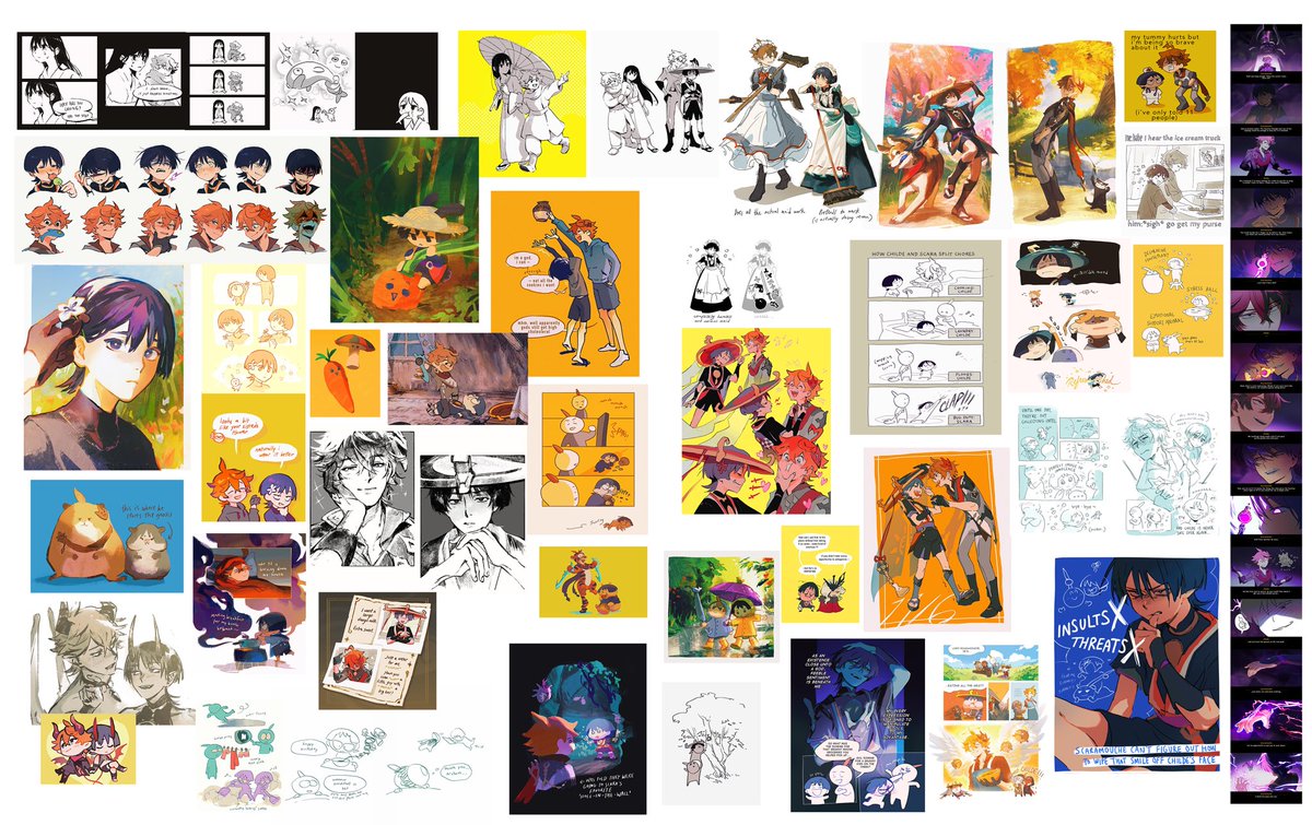 「2022 scarachilde art and doodle compilations 」fenkko 🎶の漫画