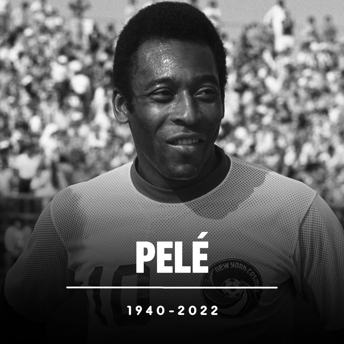 Pelé, the legendary Brazilian footballer who won a record three World ...