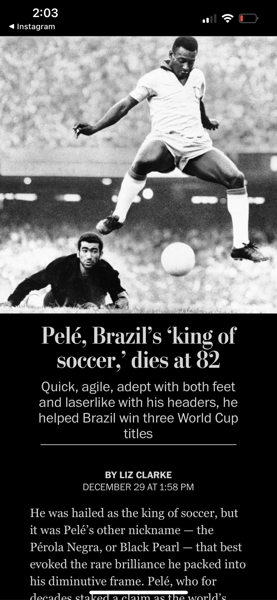 Pele Soccer Quotes
