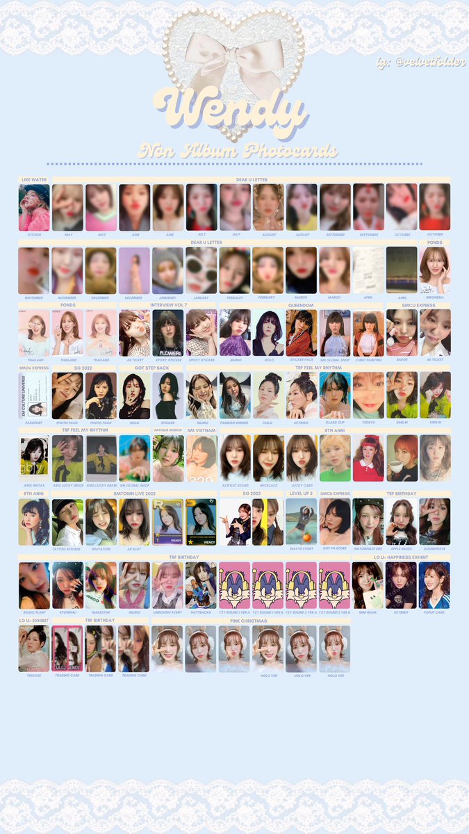 𝓋𝒻 on Twitter: "wendy non-album photocards template (excluding season greetings pobs) updated ...