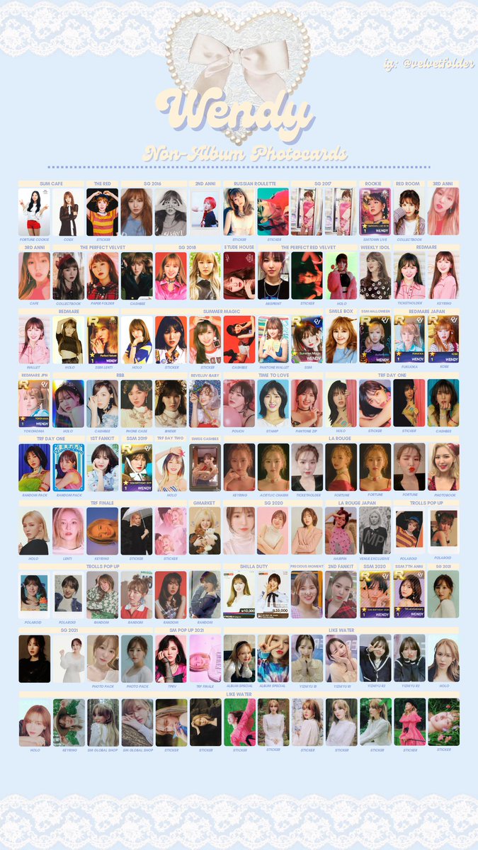𝓋𝒻 on Twitter: "wendy non-album photocards template (excluding season greetings pobs) updated ...