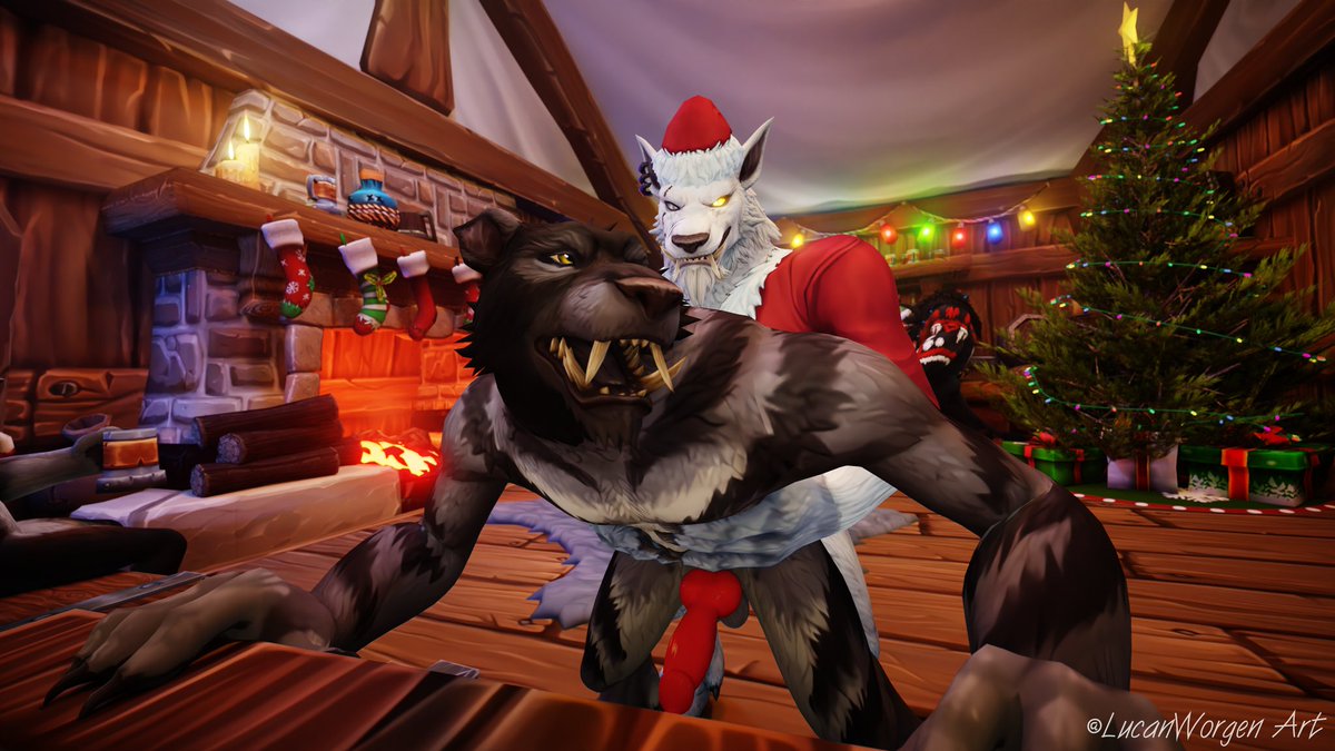 Part 5 of the Christmas render. Kutar helps out a grumpy Worgen and ...
