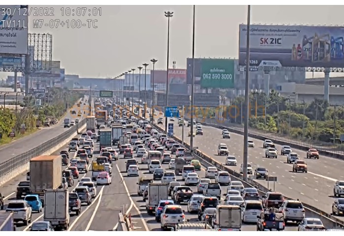 JS100 on Twitter: "10:14 #ถนนมอเตอร์เวย์ สาย7 ช่วง ต่างระดับทับช้าง >ต่างระดับร่มเกล้า ที่บริเวณ ...