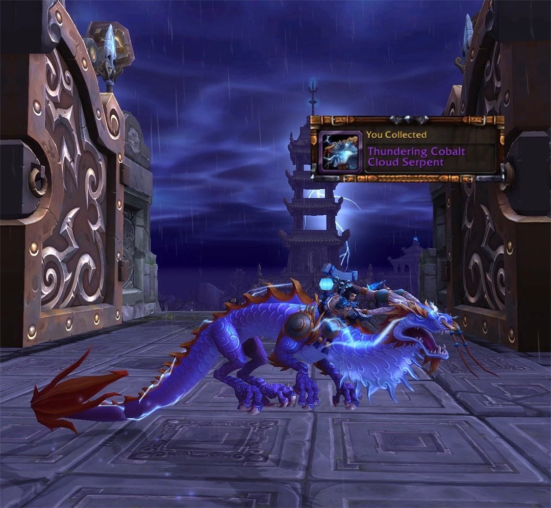 Thundering Cobalt Cloud Serpent