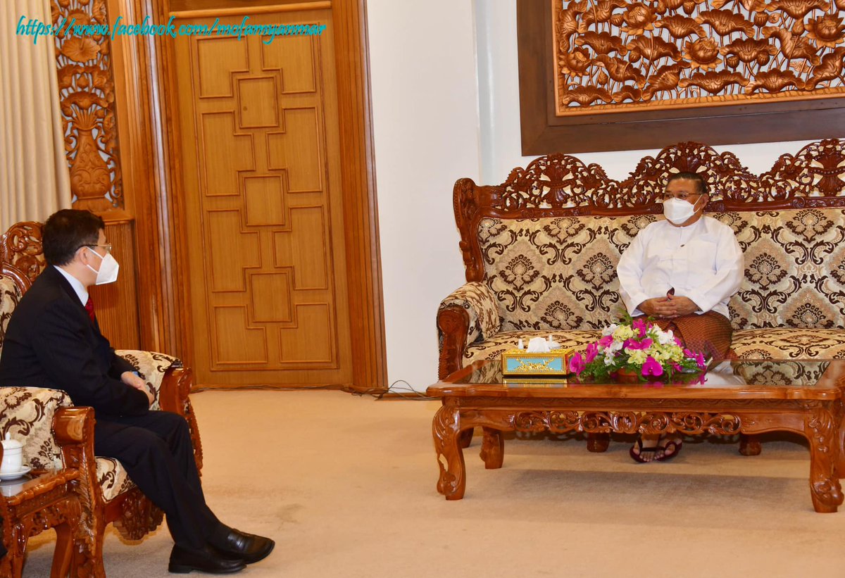 The Irrawaddy (Eng) on Twitter: "Chinese envoy Deng Xijun met with junta chief Min Aung Hlaing ...