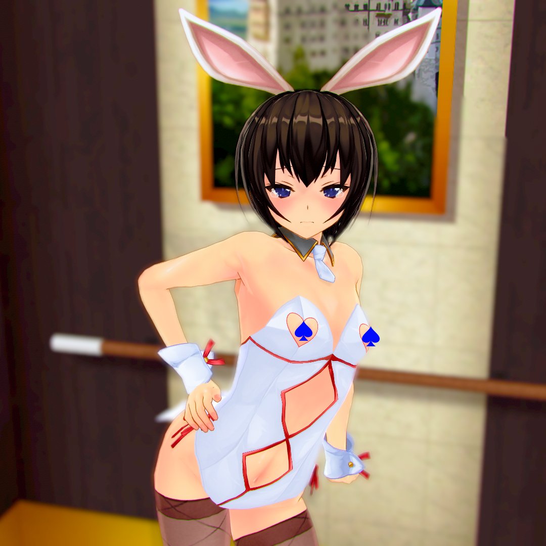 白鷺@COM3D2 on Twitter: "ネーブルバニー服からおむねの露出を増やしたModです。(2色) 来年は卯年ですので、新年のSSに。 https://ux.getuploader ...