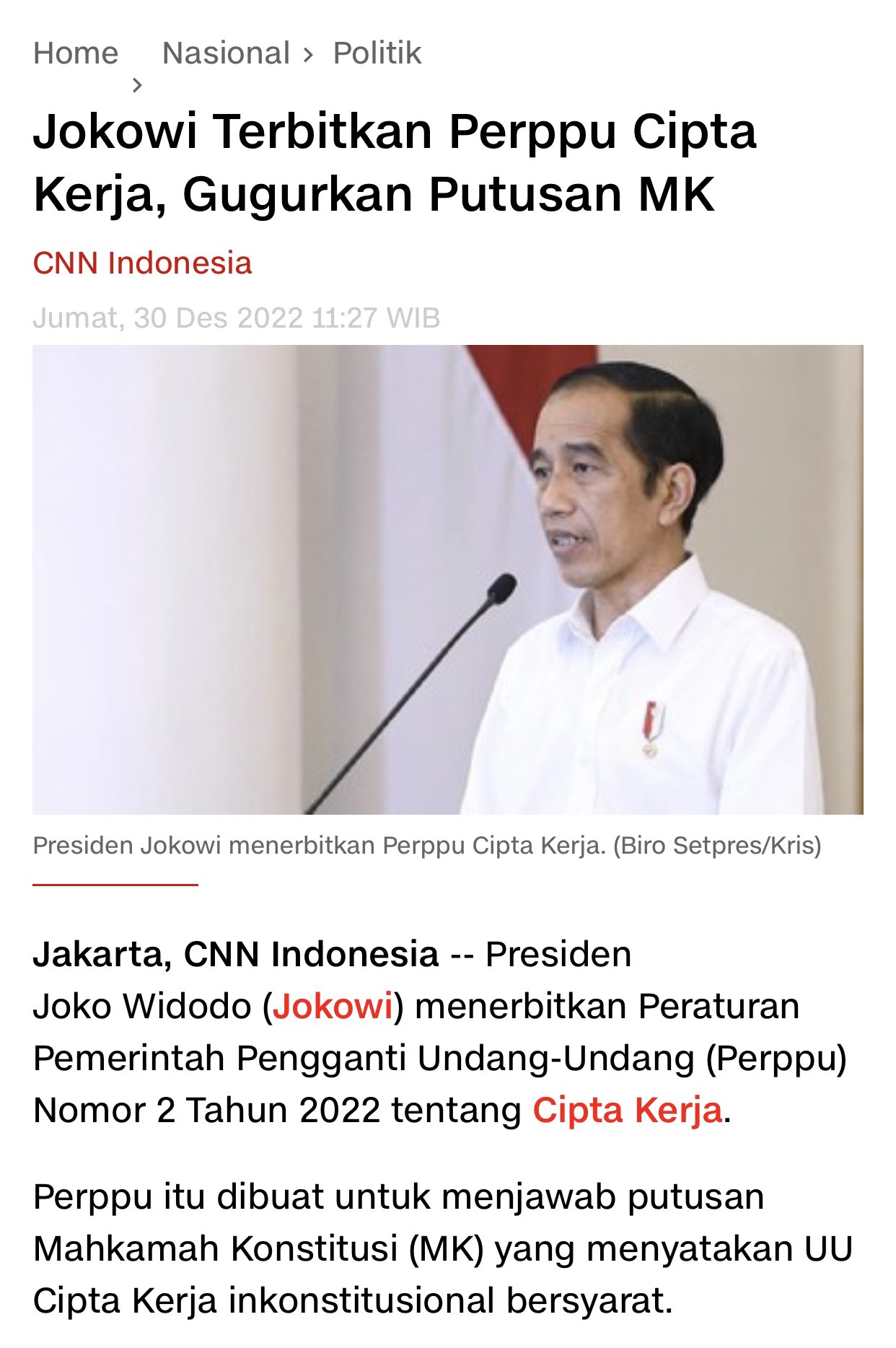 Martinus Butarbutar on Twitter: "Ini tdk benar. UU Ciptaker bukan diuji materil, tapi diuji ...