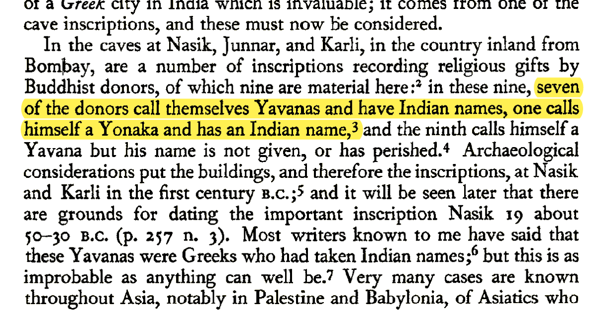 There are some inscriptions in the Nashik Caves contemporary to the ...