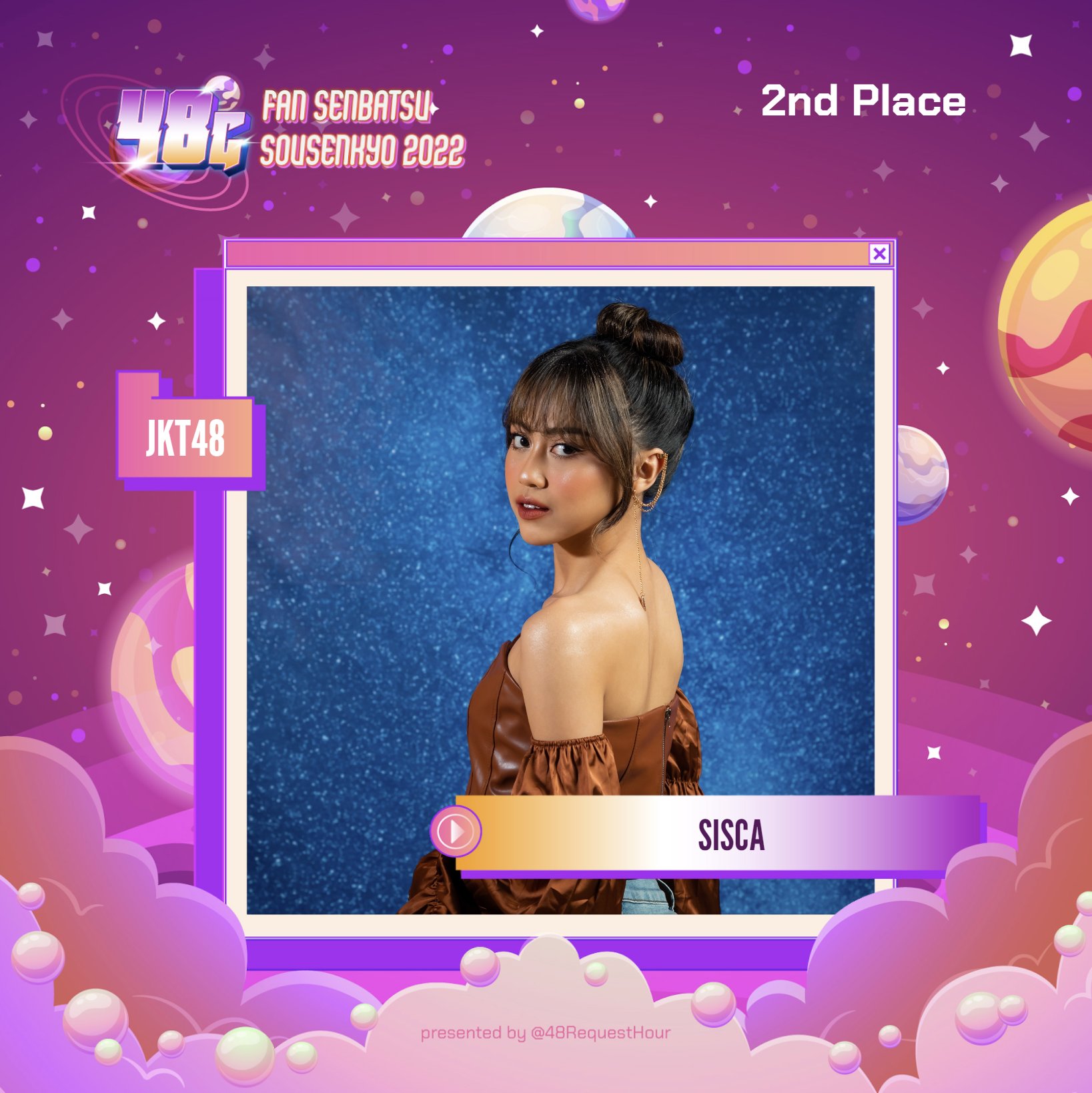 ⁴⁸ on Twitter: "🏆48G Fan Senbatsu Sousenkyo 2022 #2. Sisca - JKT48 https://t.co/cVIToTGYwV ...