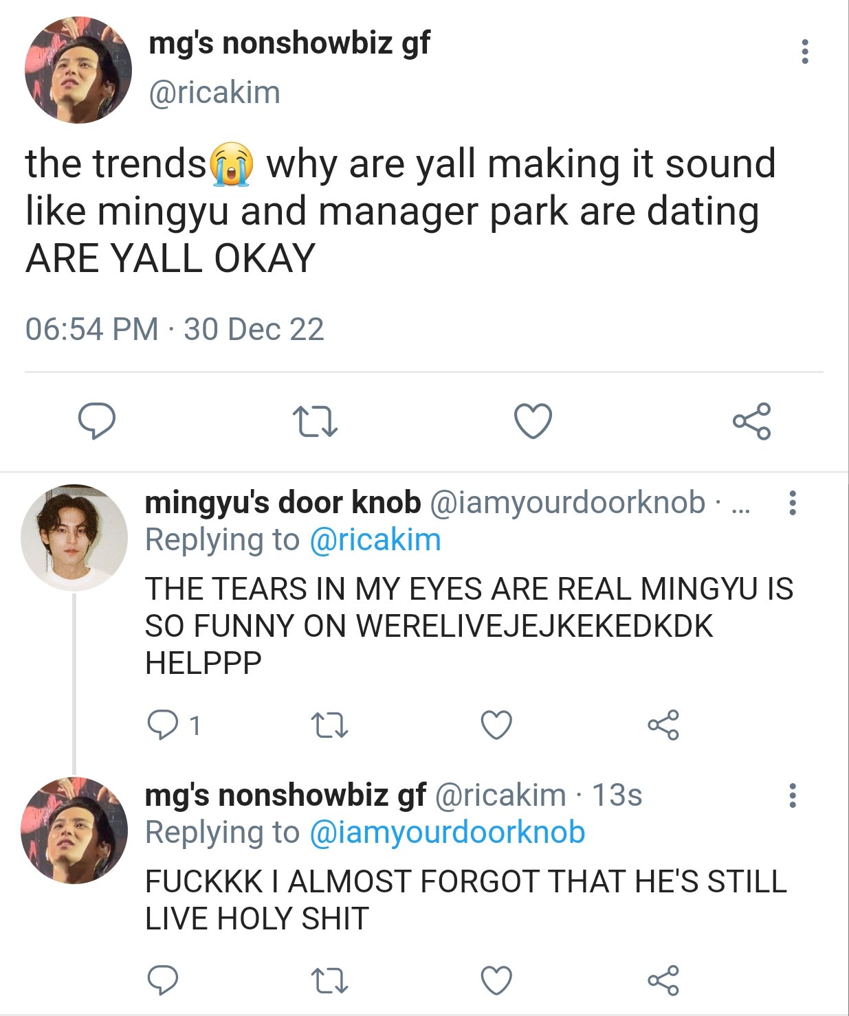 ken | currently writing 🍁 on Twitter: "17.0 what did mg do nowww😭 https://t.co/BX2lKiyFV2" / Twitter