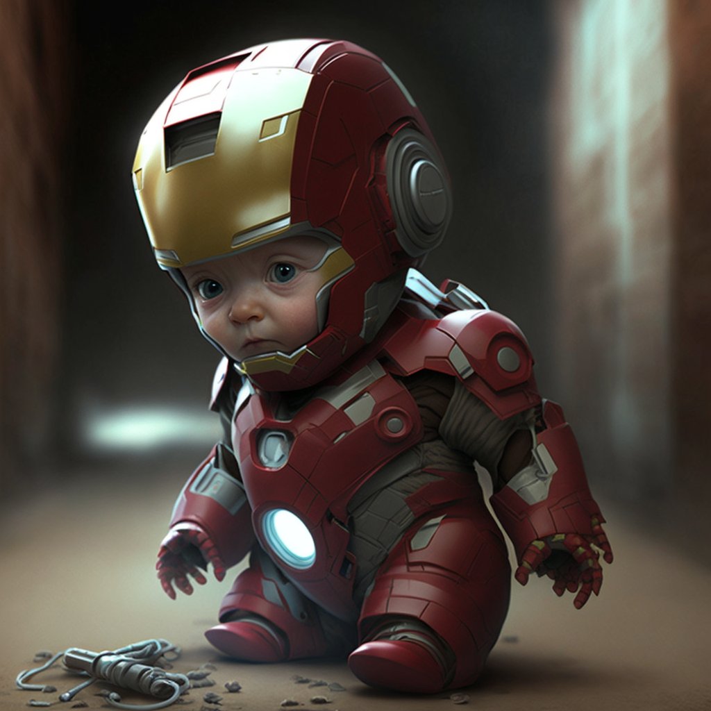 Baby Iron Man Cartoon