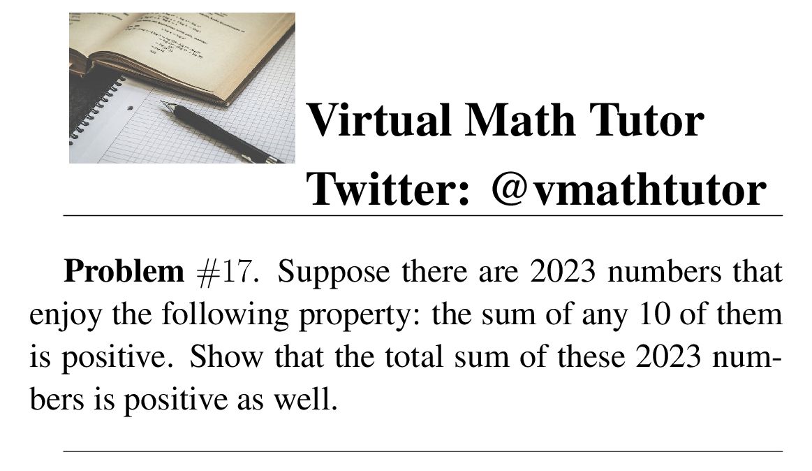 🇨🇦 Virtual Math Tutor on Twitter: "Problem #17. The year 2023 is just around the corner! # ...