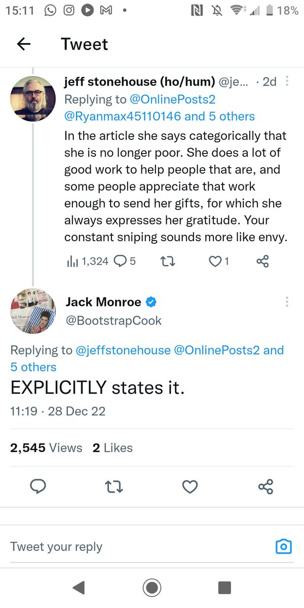 Andy Lynes on Twitter: "Two days ago, Jack Monroe pointed out that she explicitly stated in her ...