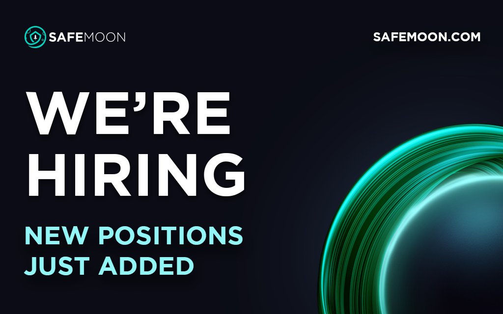 SafeMoon on Twitter: "New #SAFEMOON positions have just been posted on our website at https://t ...