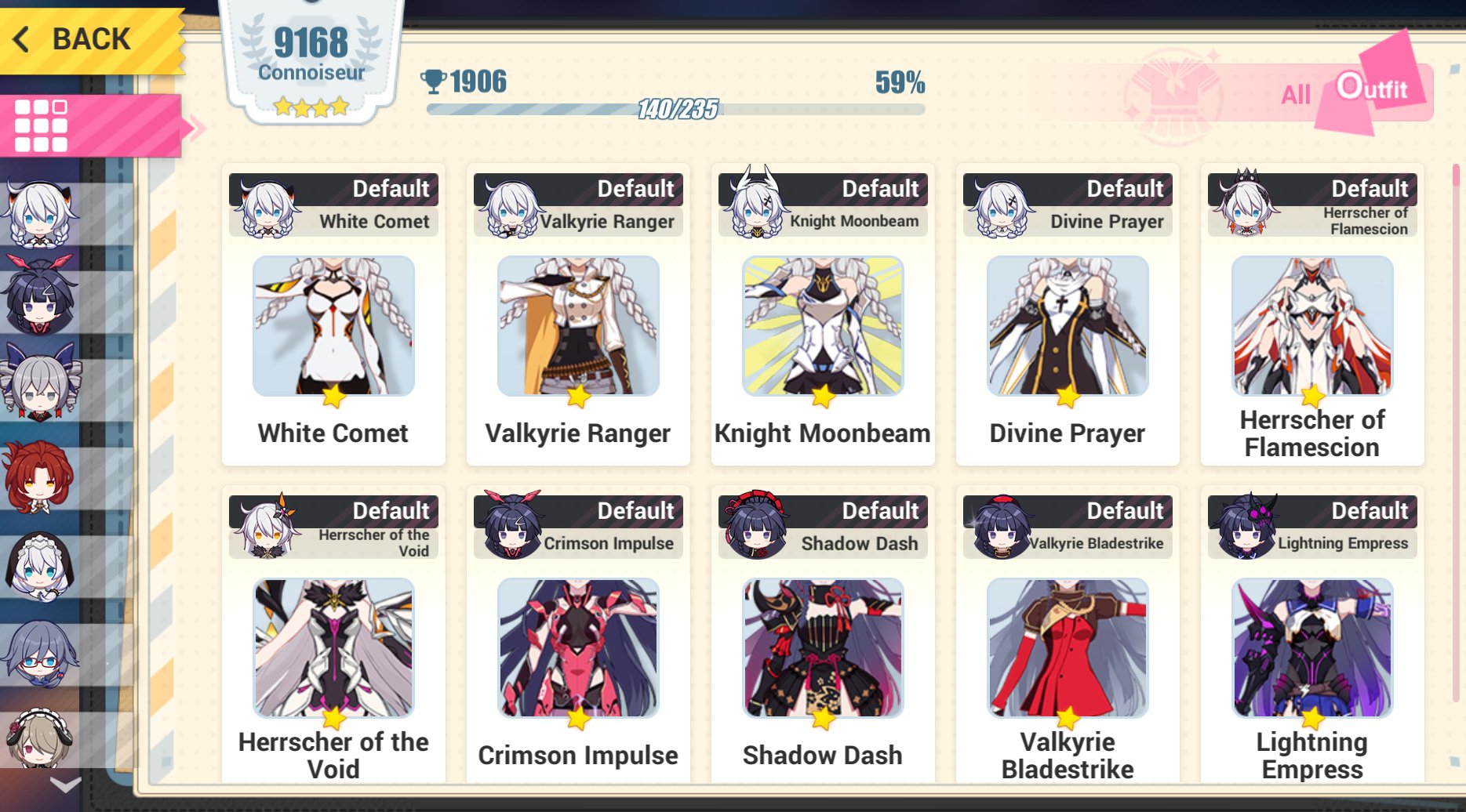 Nisha | Honkai and OW2 on Twitter: "honkai has 235 outfits.... omg... https://t.co/mfqAYMnez0 ...