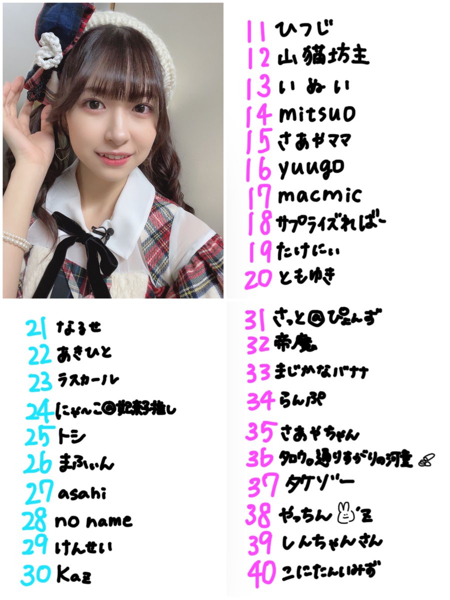 AKB STU 乃木坂NGT SKE NMB新曲発売だよー on Twitter: "RT @harupyon_0525: #SHOWROOM選抜 配信イベント 11位～100位の皆さんです💖 ...
