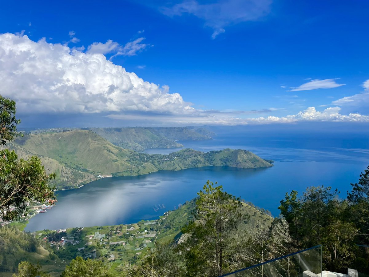 Lake Toba is the largest volcanic lake in the world, and man it’s ...