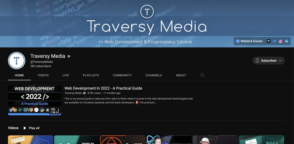 Javascript and web development can be learnt completely for FREE! Check out these 15 Youtube ...