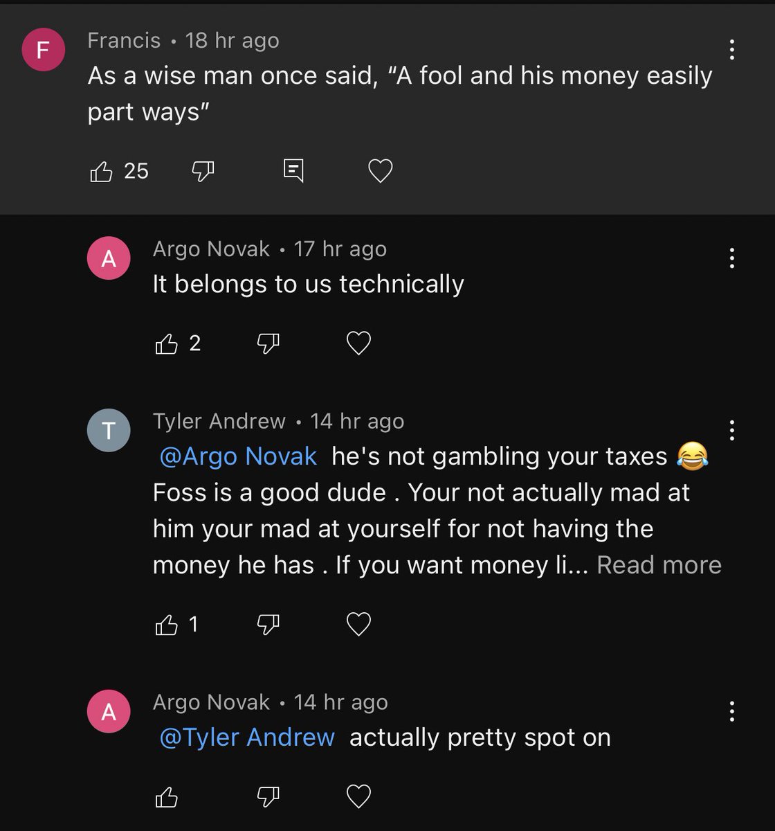 Foss on Twitter: "This just about sums up the hate comments on YouTube 😂😂😂 Tyler Andrew thank ...