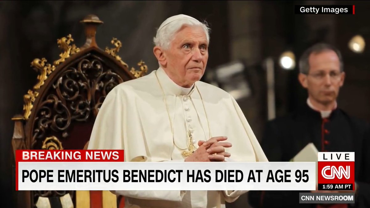 Benedict XVI, the Pope Emeritus, has died in Vatican City at the age of ...