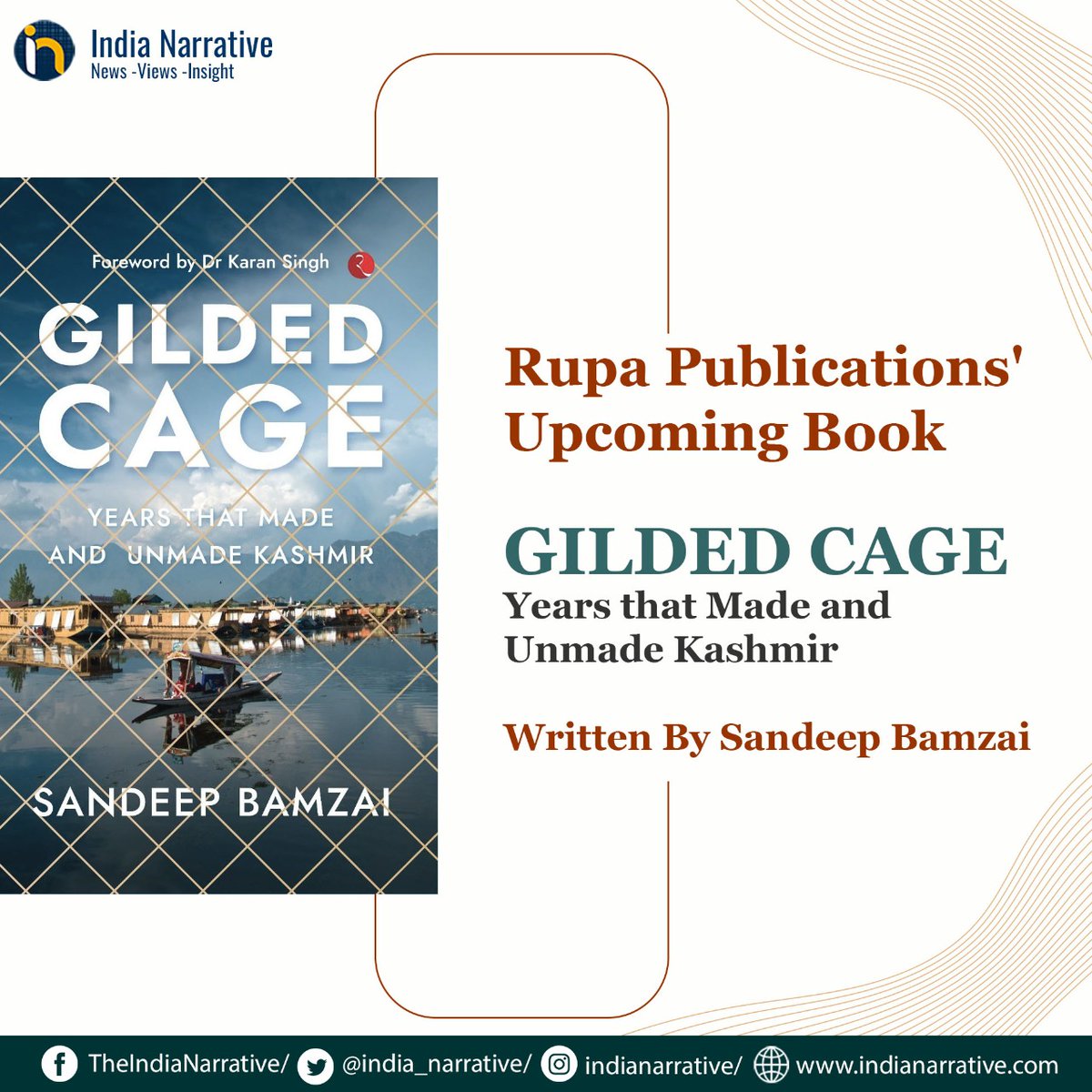 Sandeep Bamzai’s upcoming book 'The Gilded Cage' is documenting the ...