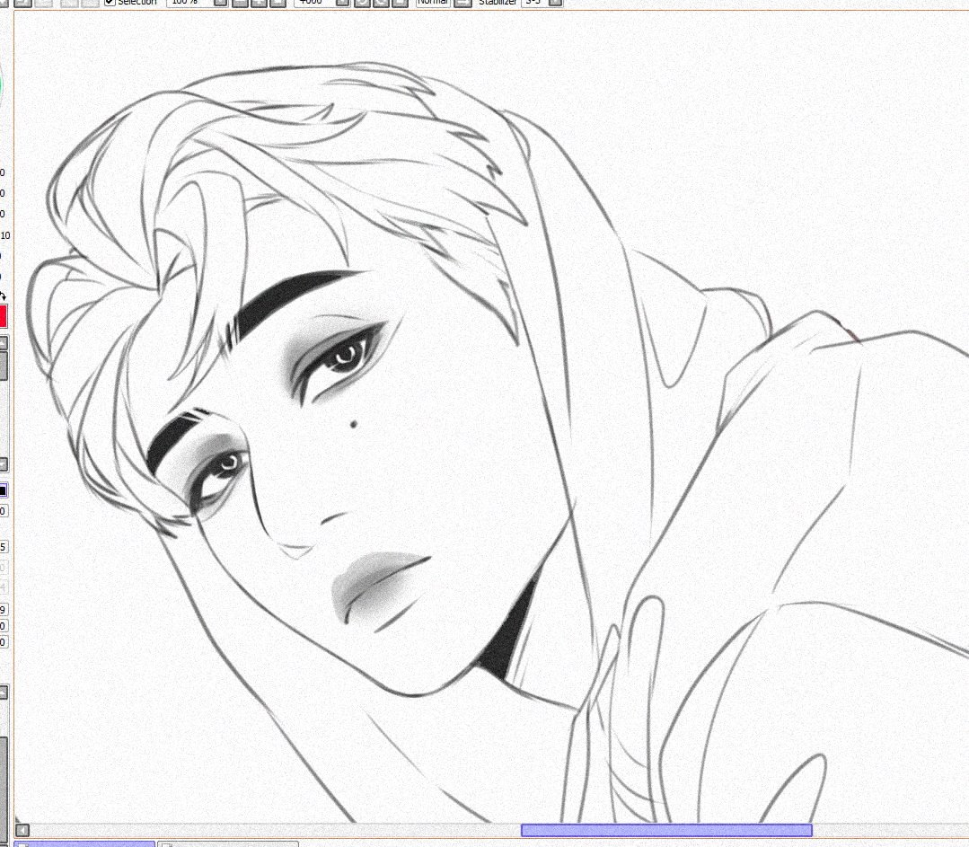 「i missed drawing wooyoo so much he's so fun omg- #wip 」 pearlの漫画
