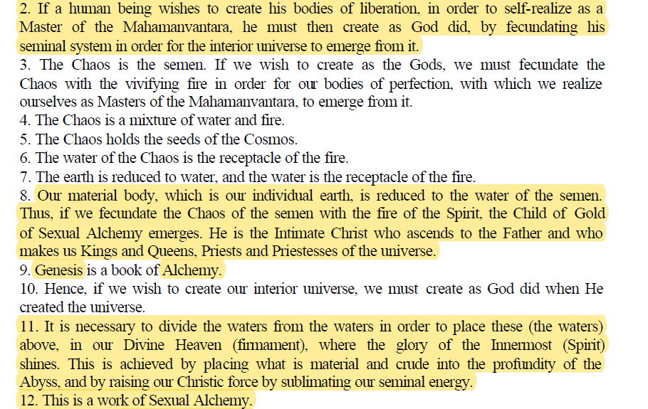 13th Letter, Mem — Means Water. Water is occultly significant of the ...