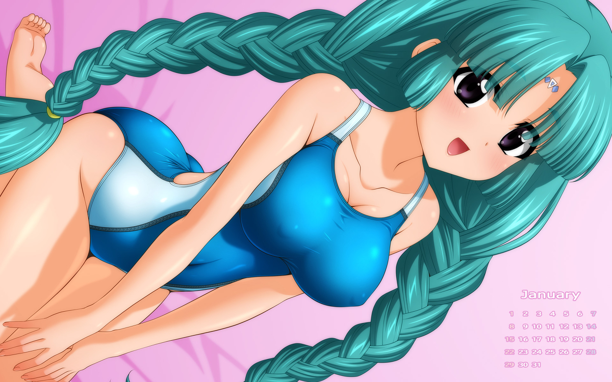 OVER DRIVE on Twitter: "[R-18] 1月のカレンダー #オリジナル #水着 #壁紙 #カレンダー #競泳水着 https://pixiv.net/artworks ...
