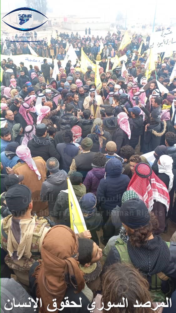 Rojava Network on Twitter: "#Deir_ez_zor: Demonstration in the town of Al-Sour in the northern ...